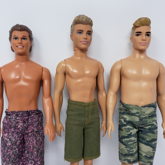 Mattel | Toys | Barbie Ken Sculpted Hair Mattel Boy Doll Lot | Poshmark
